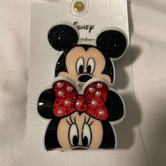 Disney | Accessories | Mickey And Minnie Hair Clips | Poshmark